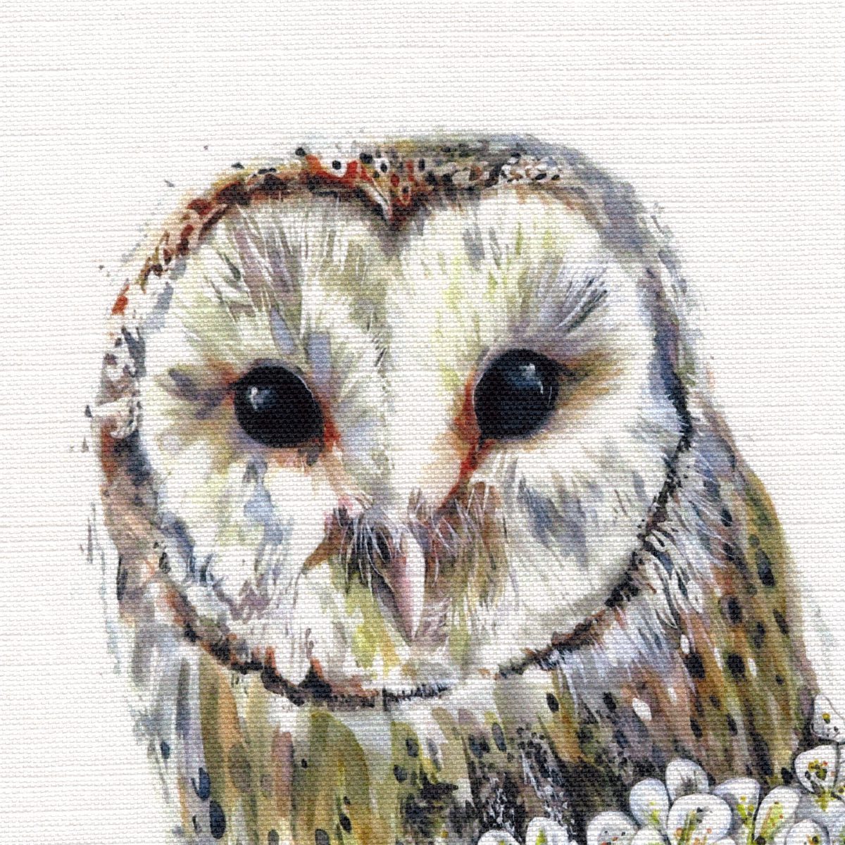 'Peeping Cherry The Owl' Cotton Linen Print – Urban Makers