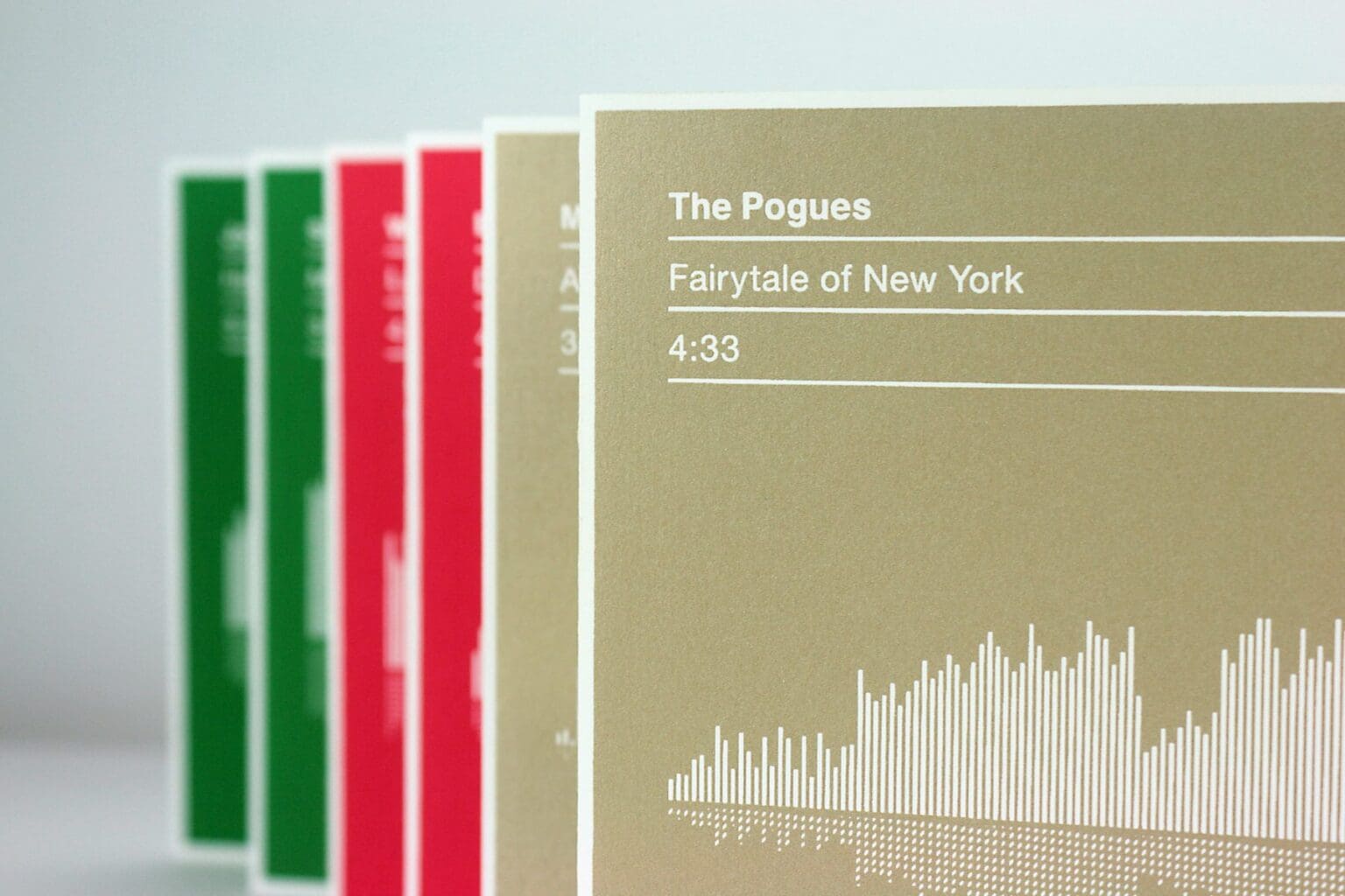 Christmas Song Sound Wave Christmas Card pack – Urban Makers