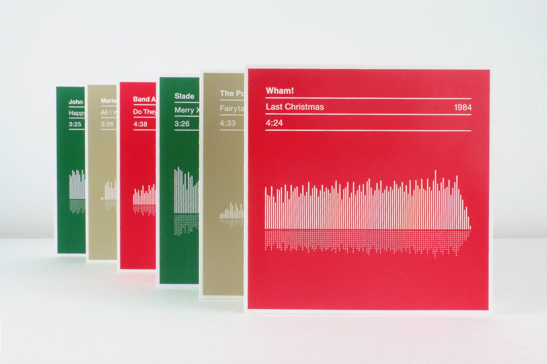 Christmas Song Sound Wave Christmas Card pack – Urban Makers