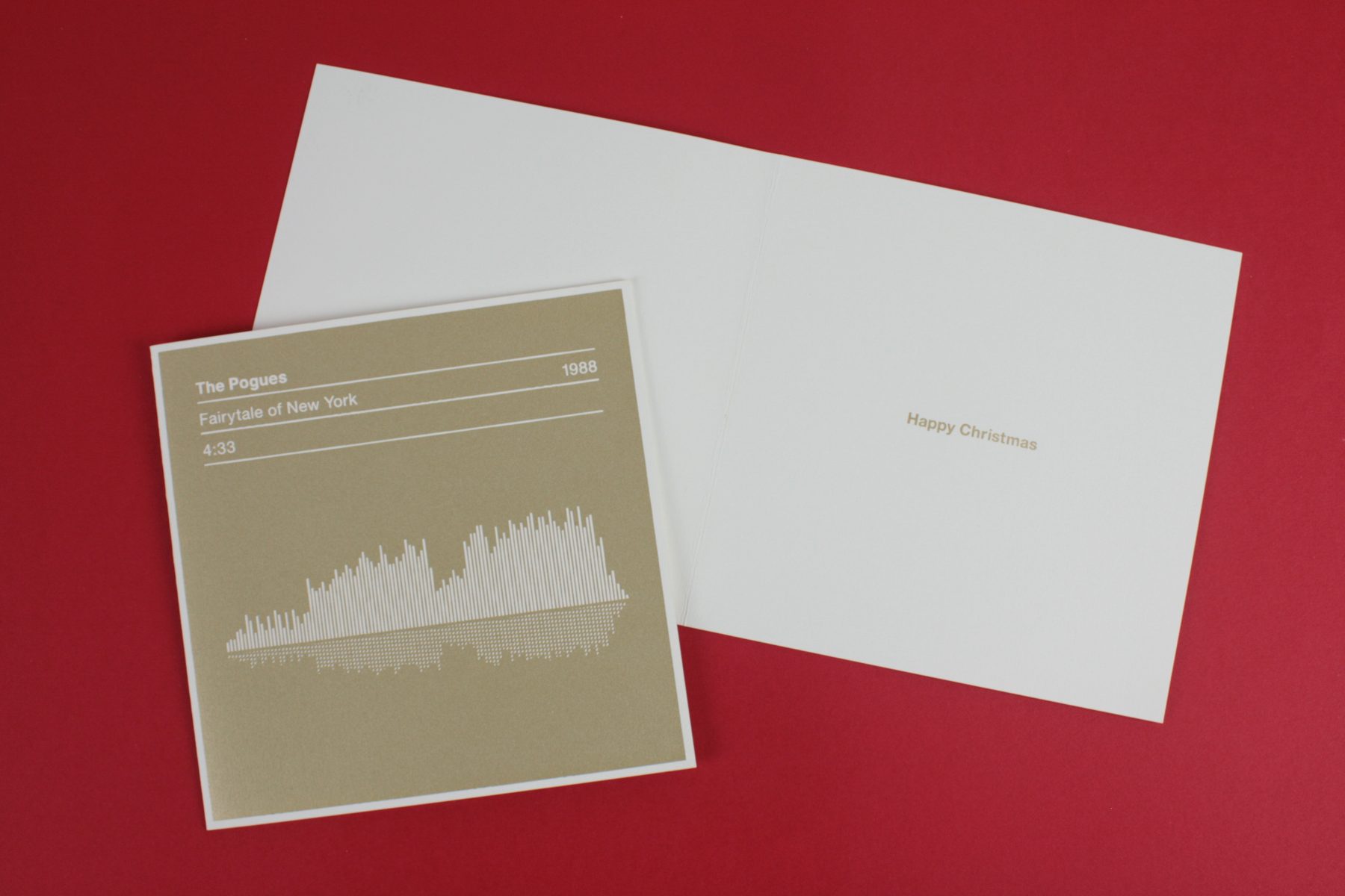 Christmas Song Sound Wave Christmas Card pack – Urban Makers