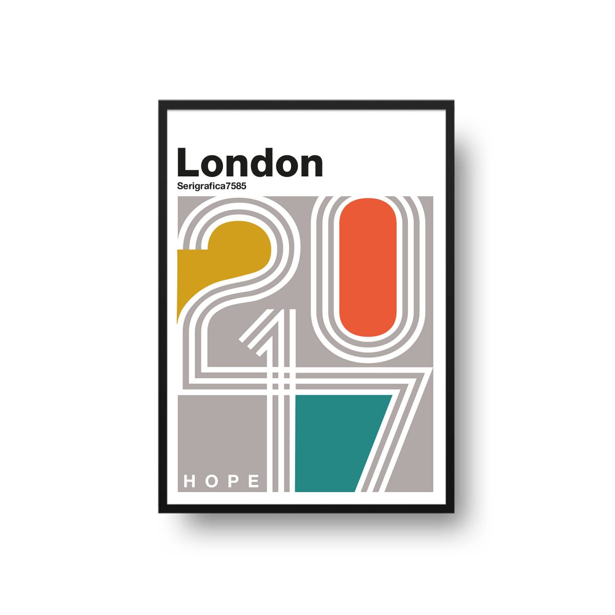 London Typography Retro LIMITED EDITION SCREEN PRINT – Urban Makers