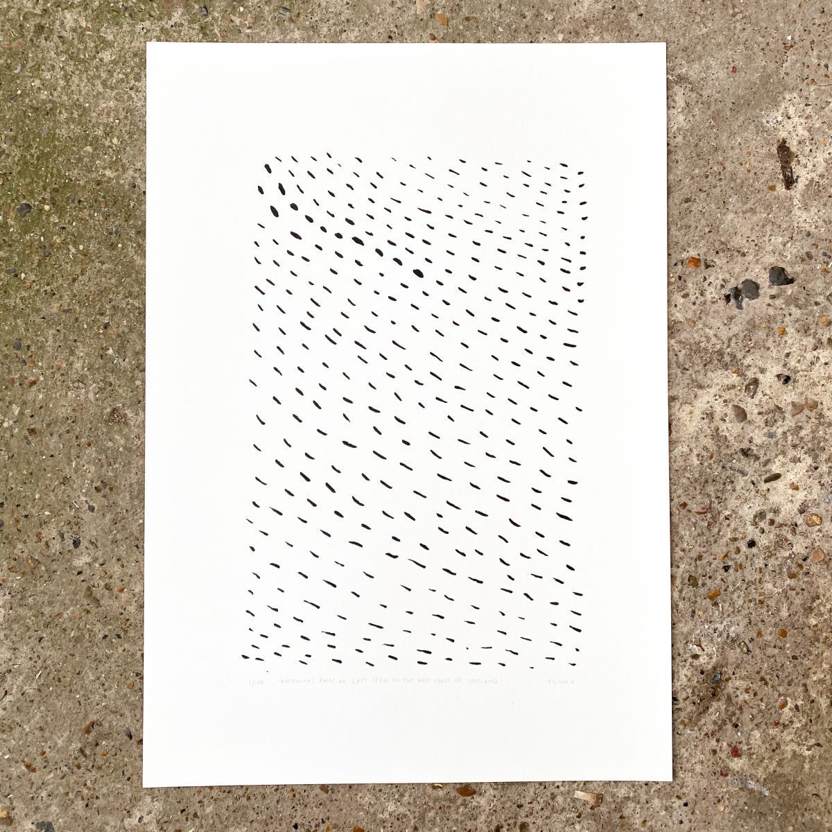 HORIZONTAL RAIN - original print – Urban Makers