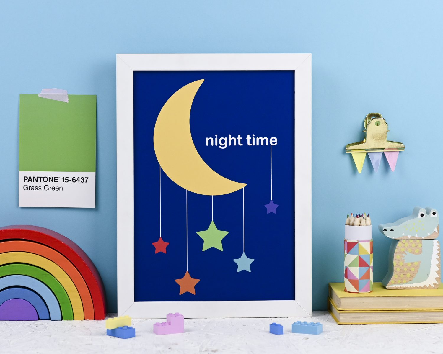 Night Time - kids art print – Urban Makers