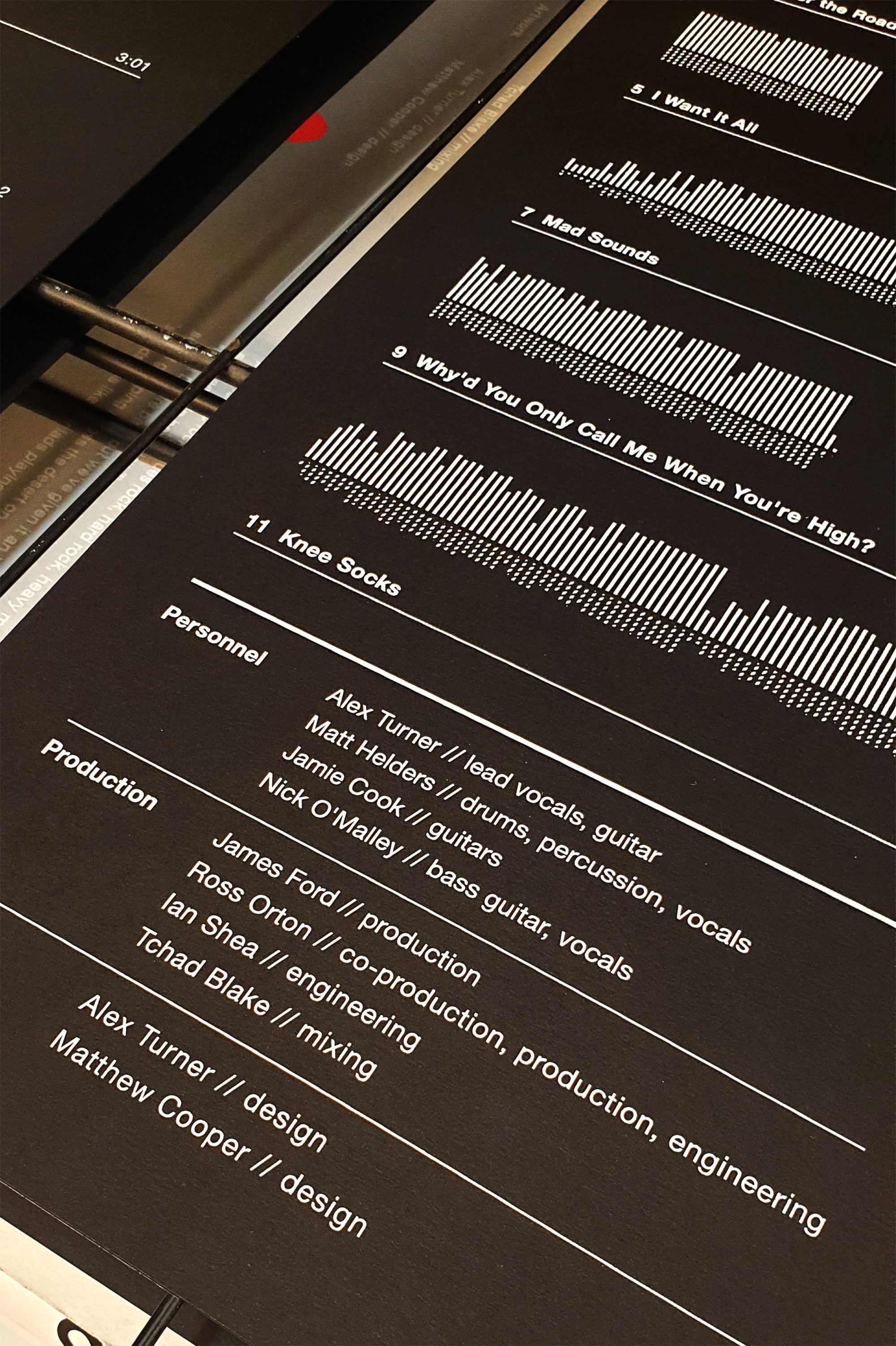 Arctic Monkeys AM Album Sound Wave SCREEN PRINT – Urban Makers