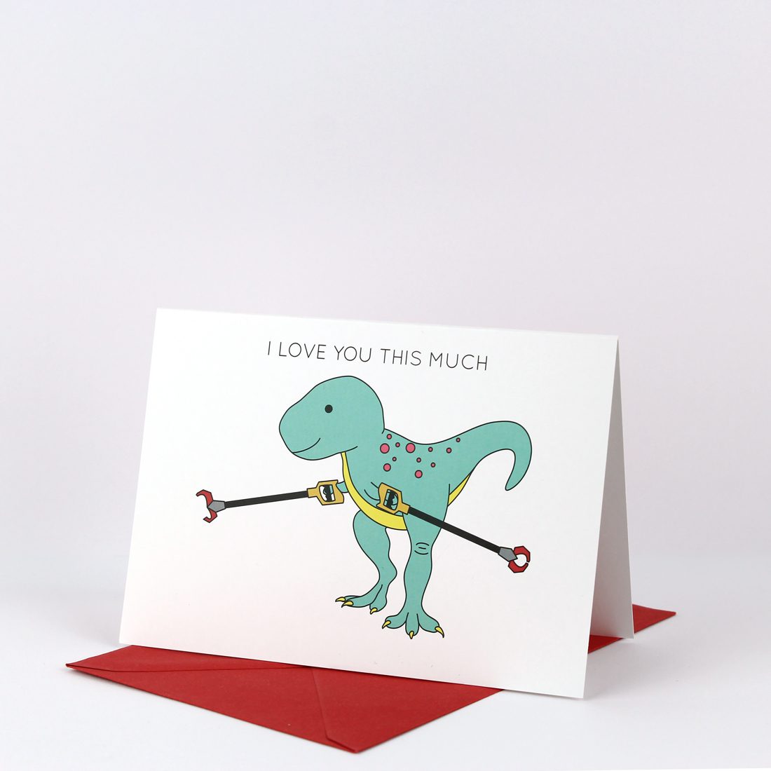I Love You This Much T-Rex Valentine's day card – Urban Makers