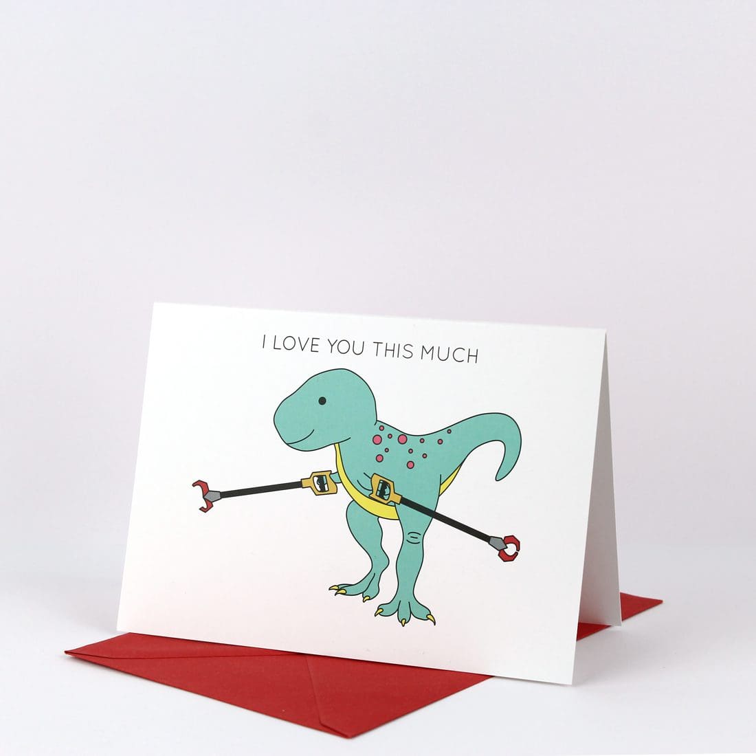 I Love You This Much T-Rex Valentine's day card – Urban Makers