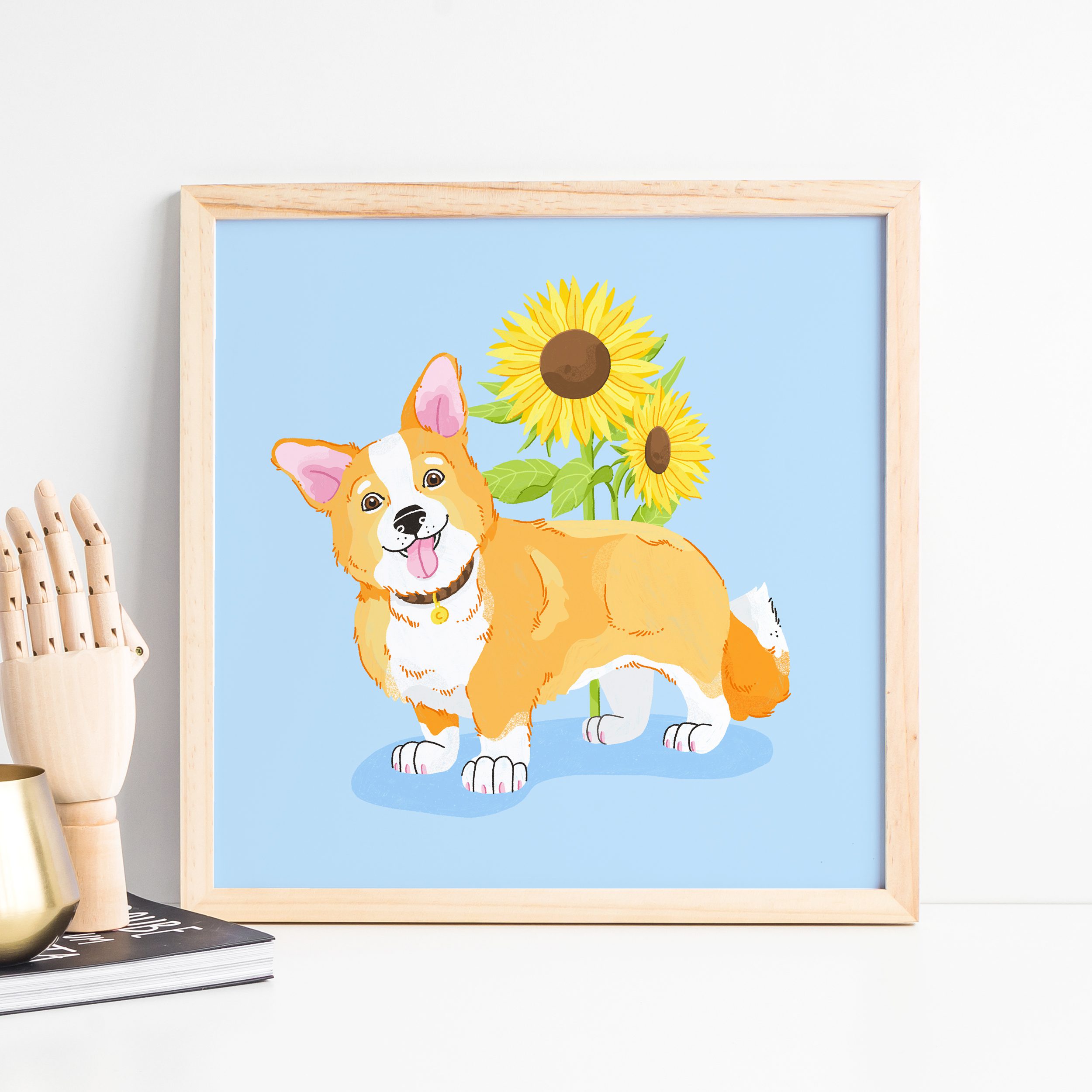 Corgi Art Print, Dog Illustration – Urban Makers